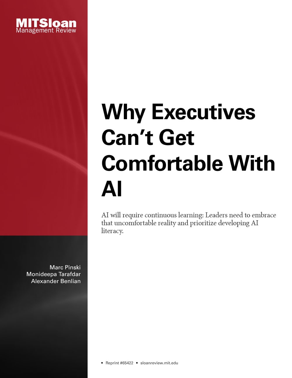 Why Executives Can t Get Comfortable With AI MIT SMR Store Why Executives Can t Get Comfortable With AI MIT SMR Store